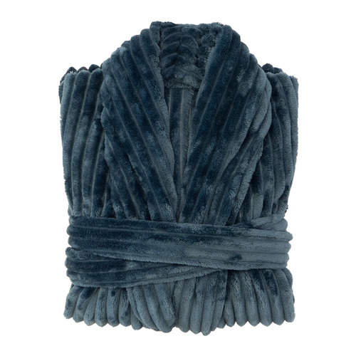 Bambury Channel Fleece Bath Robe | Temple & Webster