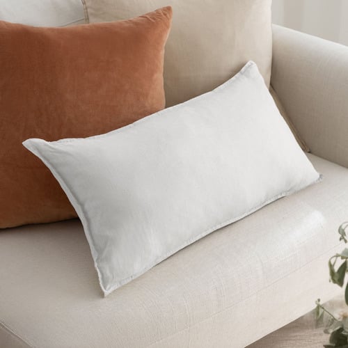 French Flax Linen Rectangle Cushion | Temple & Webster