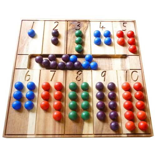 Q Toys Natural Wooden Counting Board | Temple & Webster