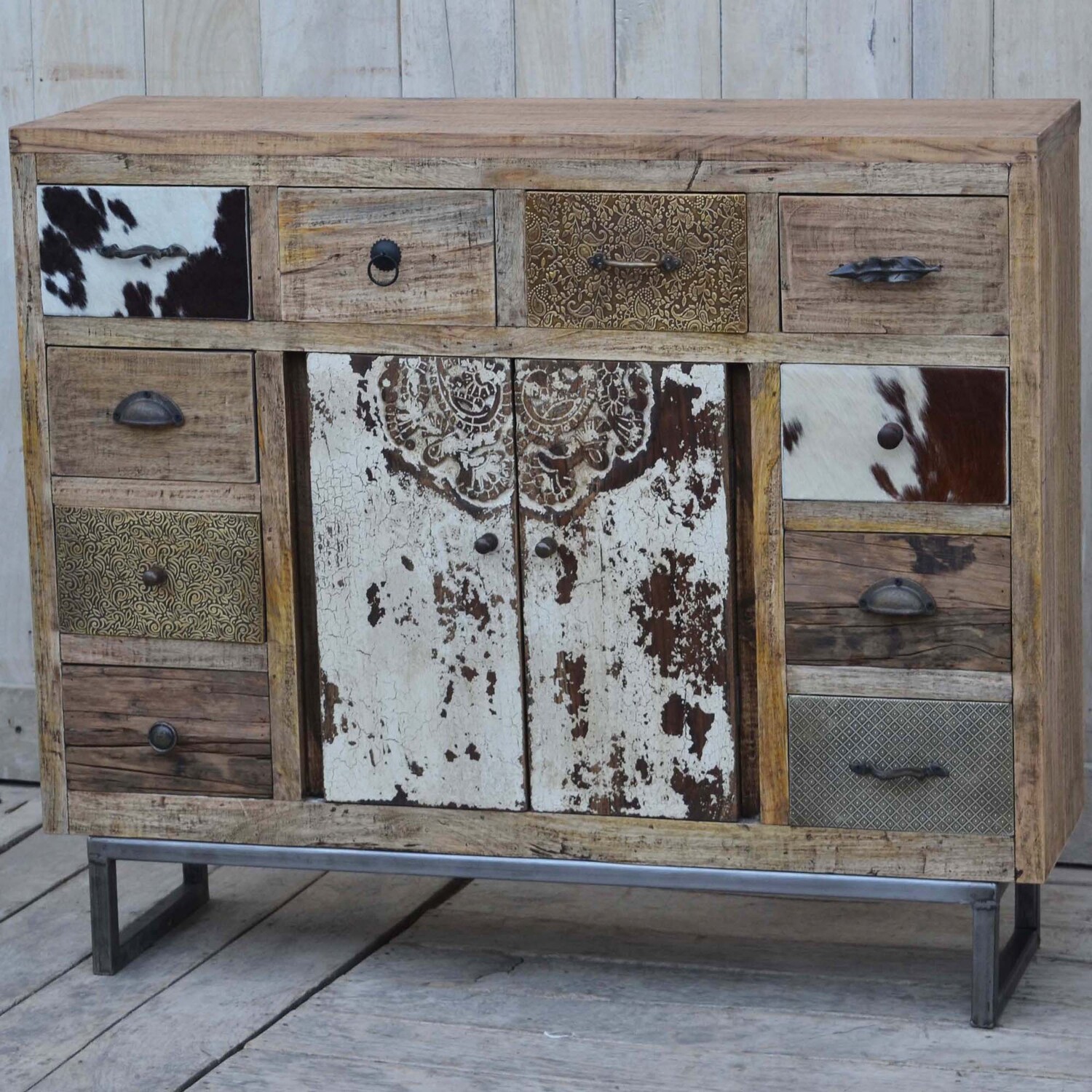 The Decor Store Natural Sunny Cowhide Chest of Drawers | Temple & Webster
