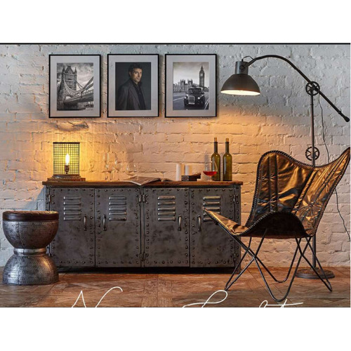 The Decor Store Orion 4 Door Iron Sideboard | Temple & Webster