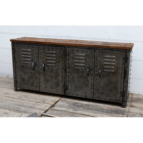 The Decor Store Orion 4 Door Iron Sideboard | Temple & Webster