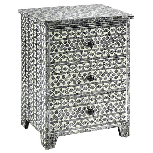 The Decor Store Santa Fe Shell Inlay Side Table | Temple & Webster