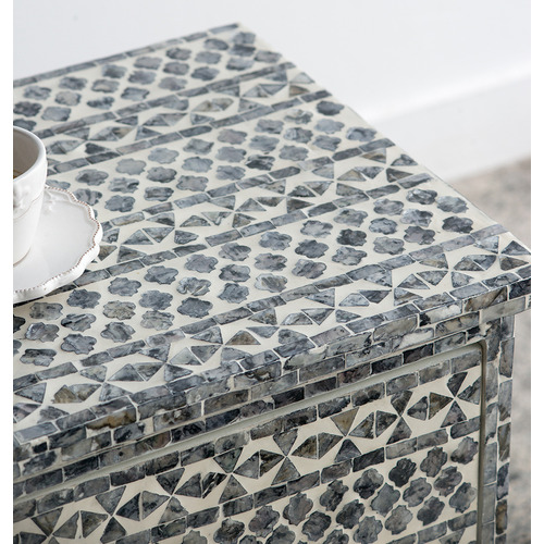 The Decor Store Santa Fe Shell Inlay Side Table | Temple & Webster