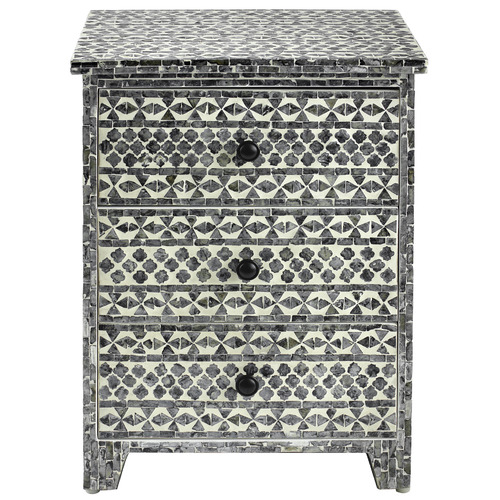 The Decor Store Santa Fe Shell Inlay Side Table | Temple & Webster