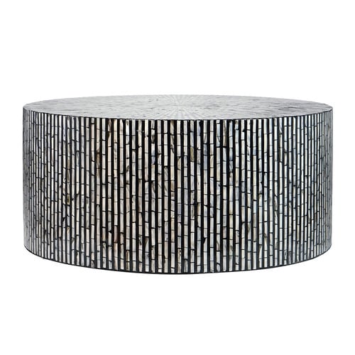 The Decor Store Barbara Round Capiz Shell Coffee Table | Temple & Webster