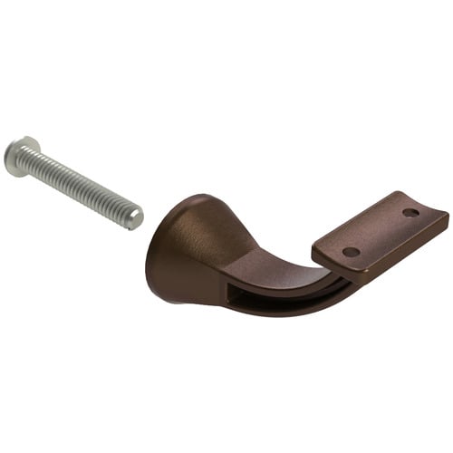 Curved Top Concealed Bracket with Bolt Dome Head Screw | Temple & Webster