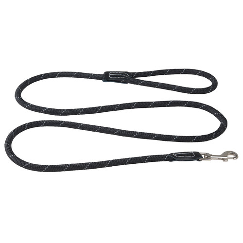Rogz Black Classic Rope Dog Leash | Temple & Webster