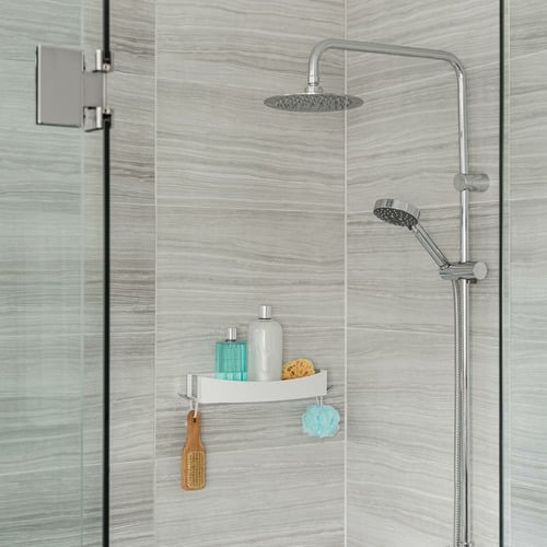 Waygrove Bathware Clever Flip Shower Shelf | Temple & Webster