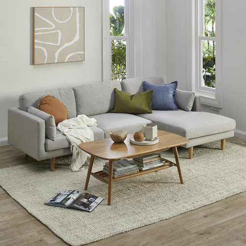 Kas Denim Tailored Linen Cushion | Temple & Webster