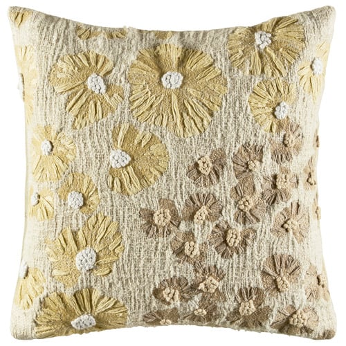Natural Miranda Cotton Cushion | Temple & Webster