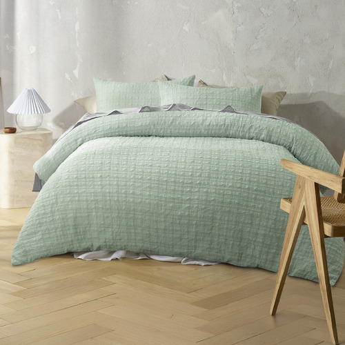 Accessorize Sage Augusta Quilt Cover Set | Temple & Webster