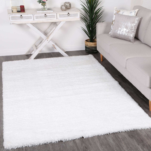 White Eden Soft Shag Rug | Temple & Webster