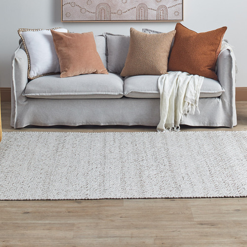 Lifestyle Floors Beige Gabbro Hand-Braided Wool-Blend Rug | Temple ...