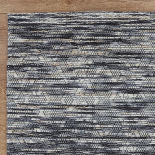 Avoca Diamond V Hand-Knotted Wool-Blend Rug | Temple & Webster