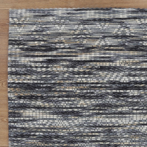 Avoca Chevron V Hand-Knotted Wool-Blend Rug | Temple & Webster