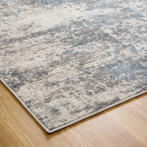 Lifestyle Floors Navy & Grey Expressions Modern Rug | Temple & Webster