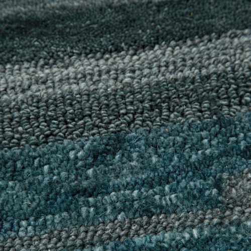 Lifestyle Floors Teal Linear Charvi Hand-Tufted Wool Rug | Temple & Webster