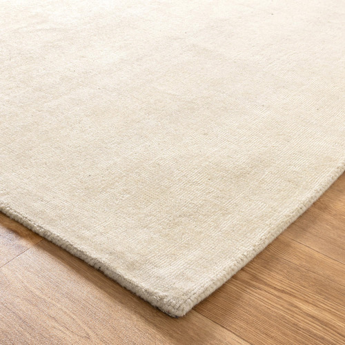 Lifestyle Floors Ivory Kavya Hand-Woven Wool-Blend Rug | Temple & Webster