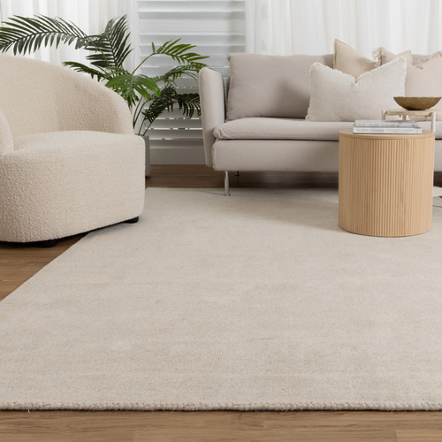 Lifestyle Floors Natural Kavya Hand-Woven Wool-Blend Rug | Temple & Webster