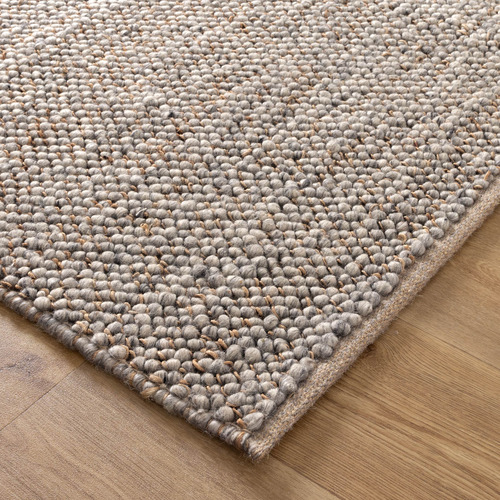 Lifestyle Floors Grey Timothee Hand-Loomed Wool-Blend Rug | Temple ...