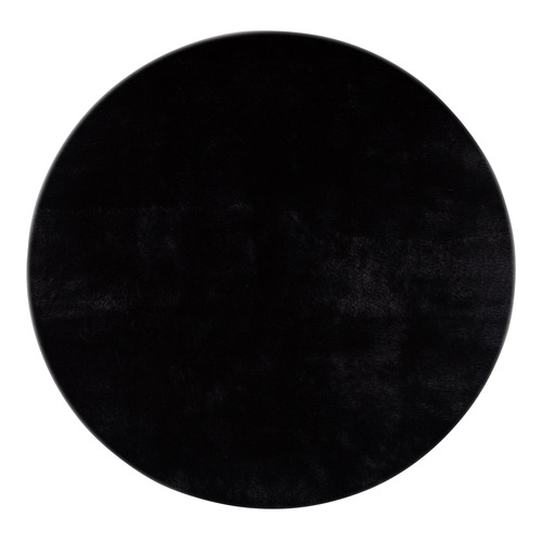 Lifestyle Floors Black Lewin Machine Washable Round Shag Rug | Temple ...