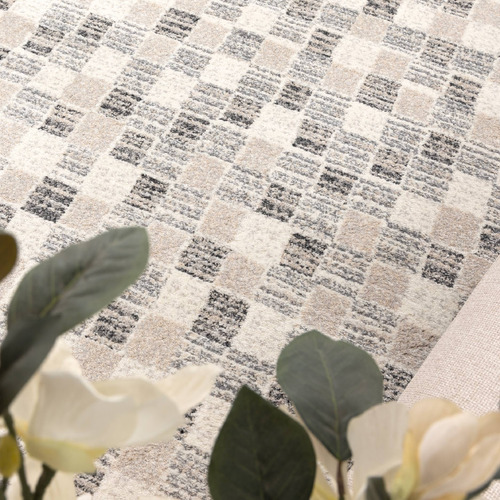 Adelma Checkered Rug | Temple & Webster