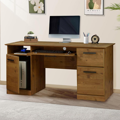 Corner Office Augusta 3 Drawer Desk | Temple & Webster