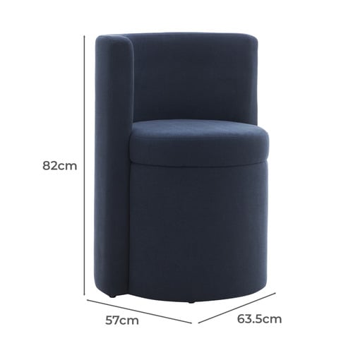 Navy Benson Accent Chair | Temple & Webster
