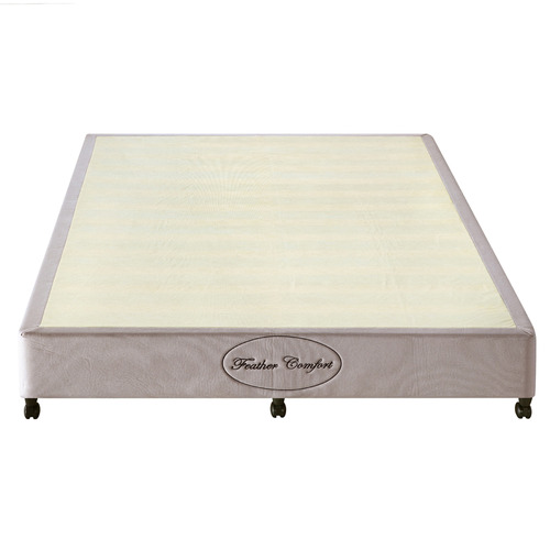 Southern Stylers Beige Liffle Upholstered Bed Base | Temple & Webster