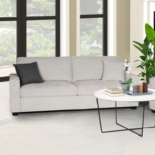 Sami 3 Seater Upholstered Sofa | Temple & Webster