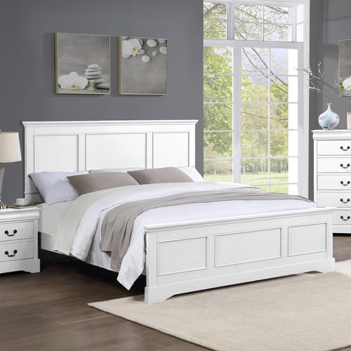 Southern Stylers White Calia Bed Frame | Temple & Webster