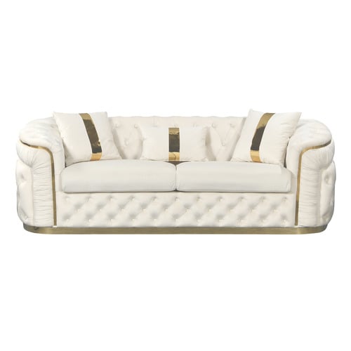 Raleigh 5 Seater Velvet Sofa Set | Temple & Webster