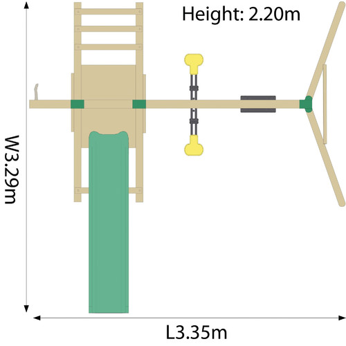 4 Piece Meerkat Swing Set | Temple & Webster