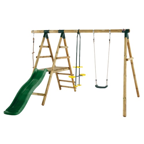Plum 4 Piece Meerkat Swing Set | Temple & Webster