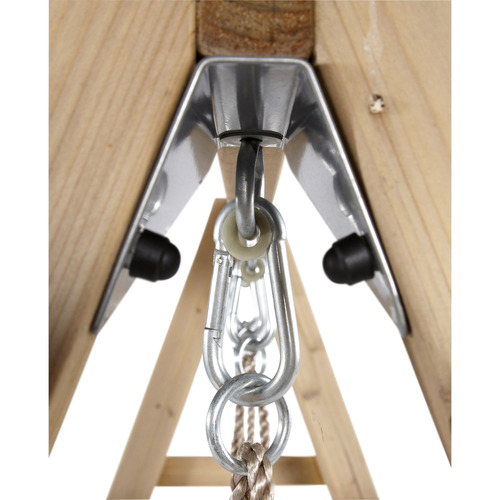 Plum Tamarin Wooden Double Swing Set with Slide | Temple & Webster