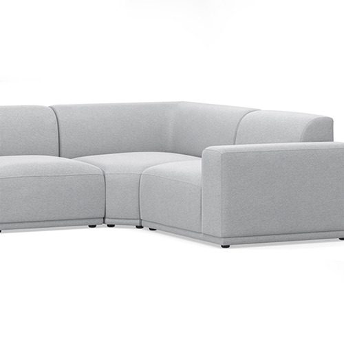 Continental Designs Tilly 4 Seater Upholstered Modular Sofa with ...