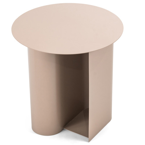 Continental Designs Asher Stainless Steel Side Table | Temple & Webster