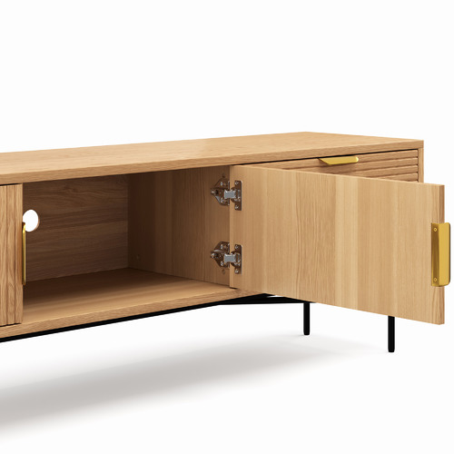 Continental Designs Tabitha Ripple Slatted TV Unit | Temple & Webster