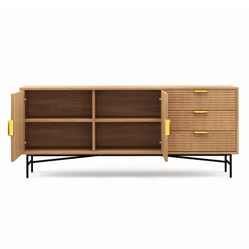 Continental Designs Tabitha Ripple Slatted Sideboard | Temple & Webster