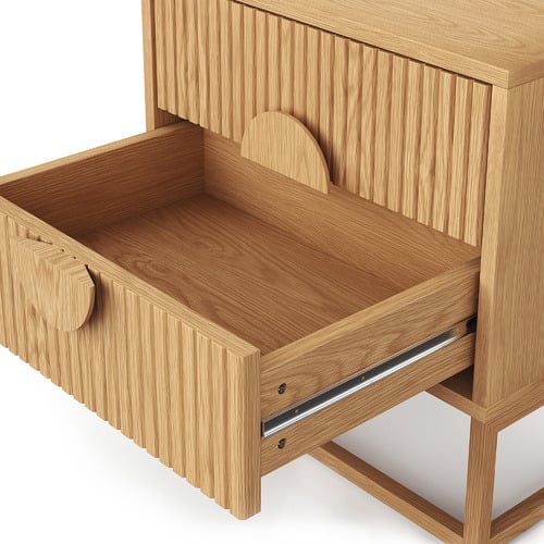 Continental Designs Tessa 2 Drawer Bedside Table | Temple & Webster