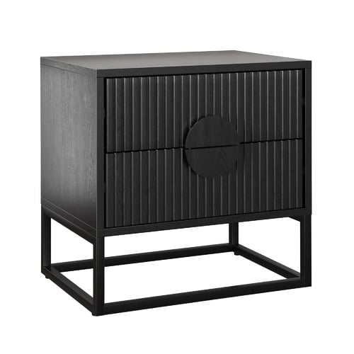 Continental Designs Tessa 2 Drawer Bedside Table | Temple & Webster