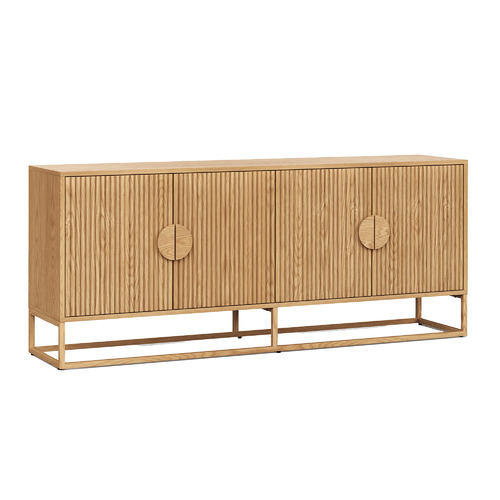 Continental Designs Tessa Ripple Slatted Sideboard | Temple & Webster