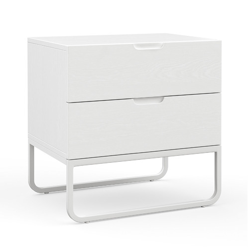 Continental Designs Tanisha 2 Drawer Bedside Table | Temple & Webster