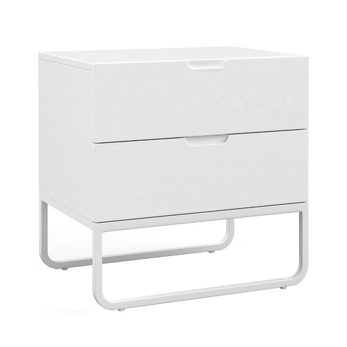 Continental Designs Tanisha 2 Drawer Bedside Table | Temple & Webster
