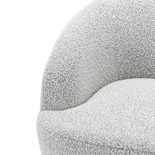 Continental Designs Cream Cuddle Swivel Boucle Armchair | Temple & Webster
