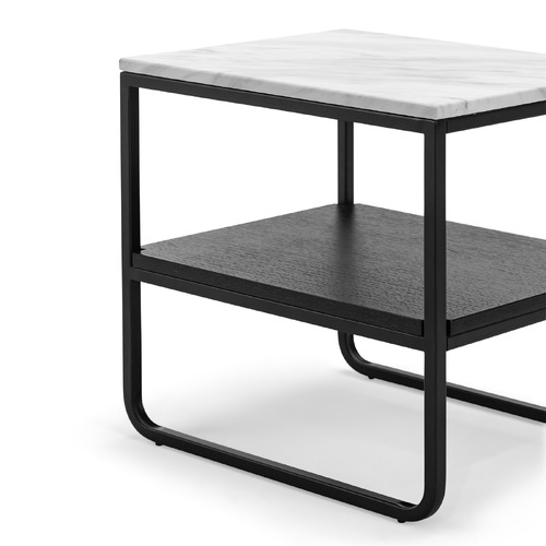 Cetus Cultured Marble Side Table | Temple & Webster