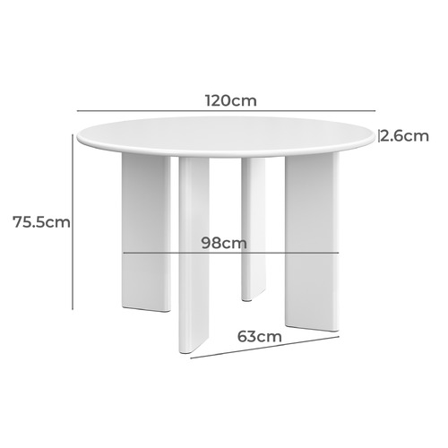 Continental Designs Segue Round Dining Table | Temple & Webster