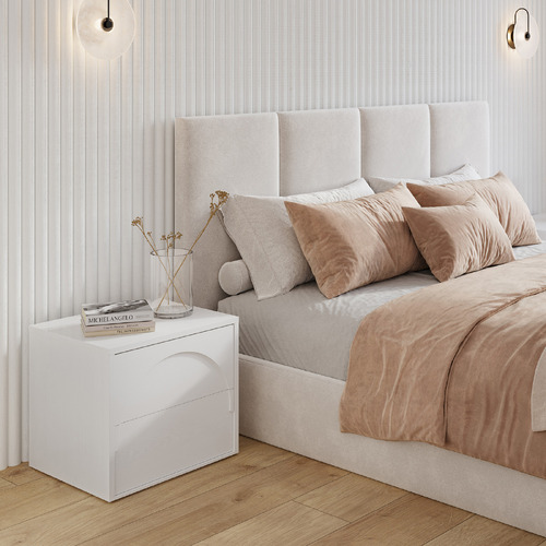 Persei 2 Drawer Bedside Table | Temple & Webster