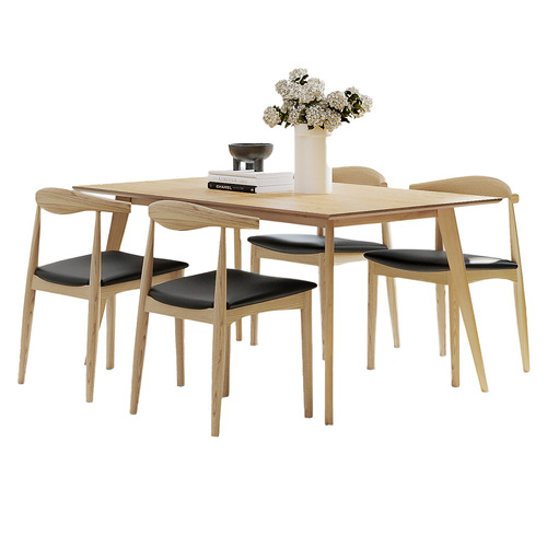 4 Seater Kylen Rectangular Dining Table & Chair Set | Temple & Webster